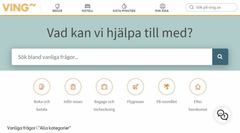 Ving Kundtjänst - Telefon, Chatt, Mail, Kontakt